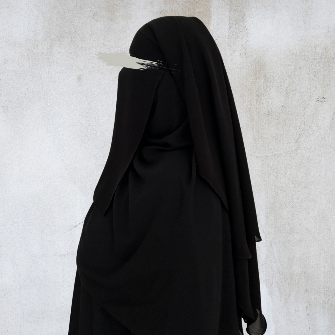 Three Layer Niqab | Elegant Design in Breathable Fabric